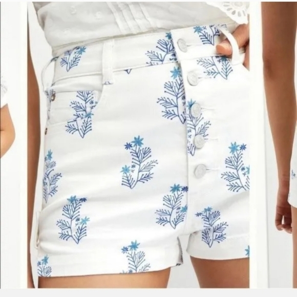 Anthropologie | Shorts | Anthropologie Pilcro Button Fly High Rise ...